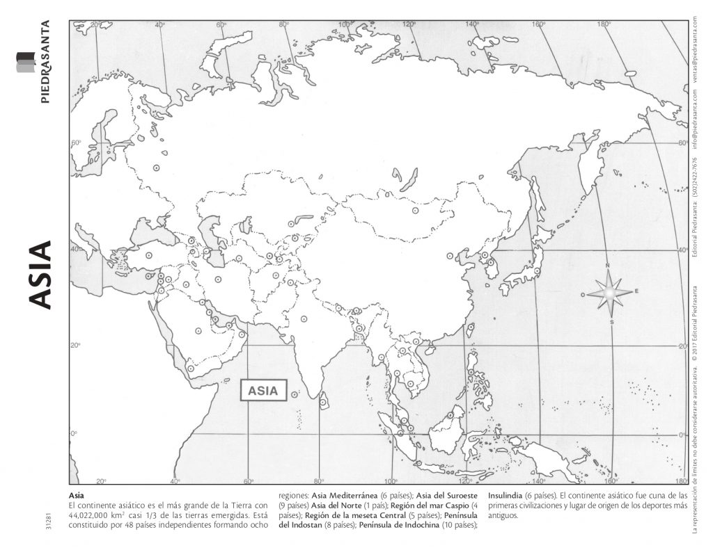 Mapa mudo Asia – CROPS