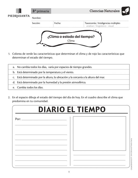 ¿Clima o estado del tiempo? – CROPS