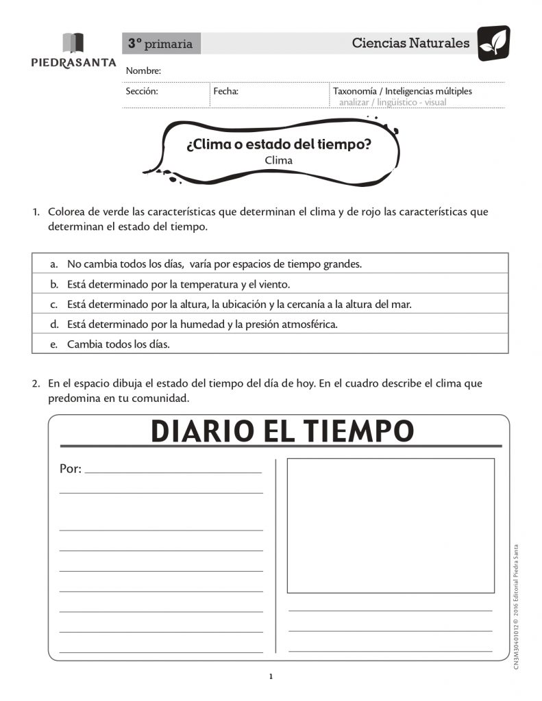 ¿Clima o estado del tiempo? – CROPS