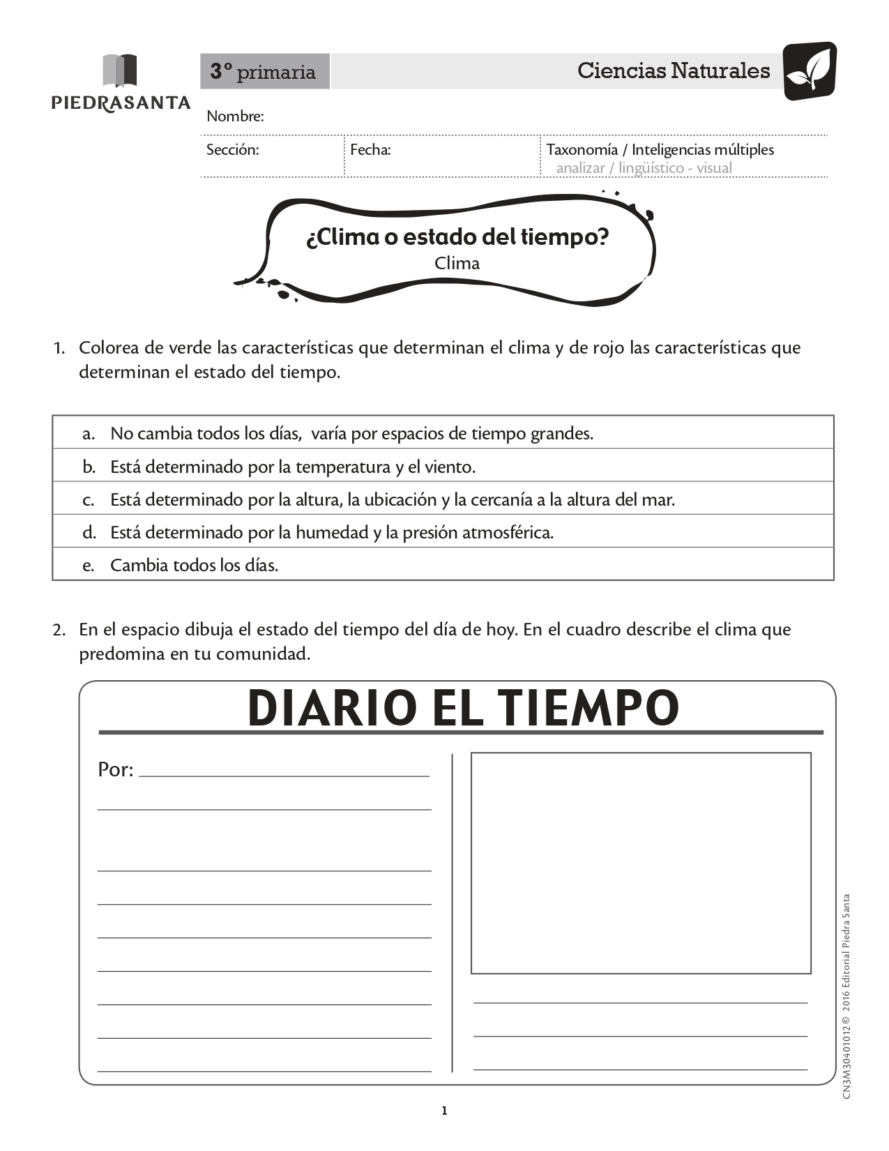 ¿Clima o estado del tiempo? – CROPS