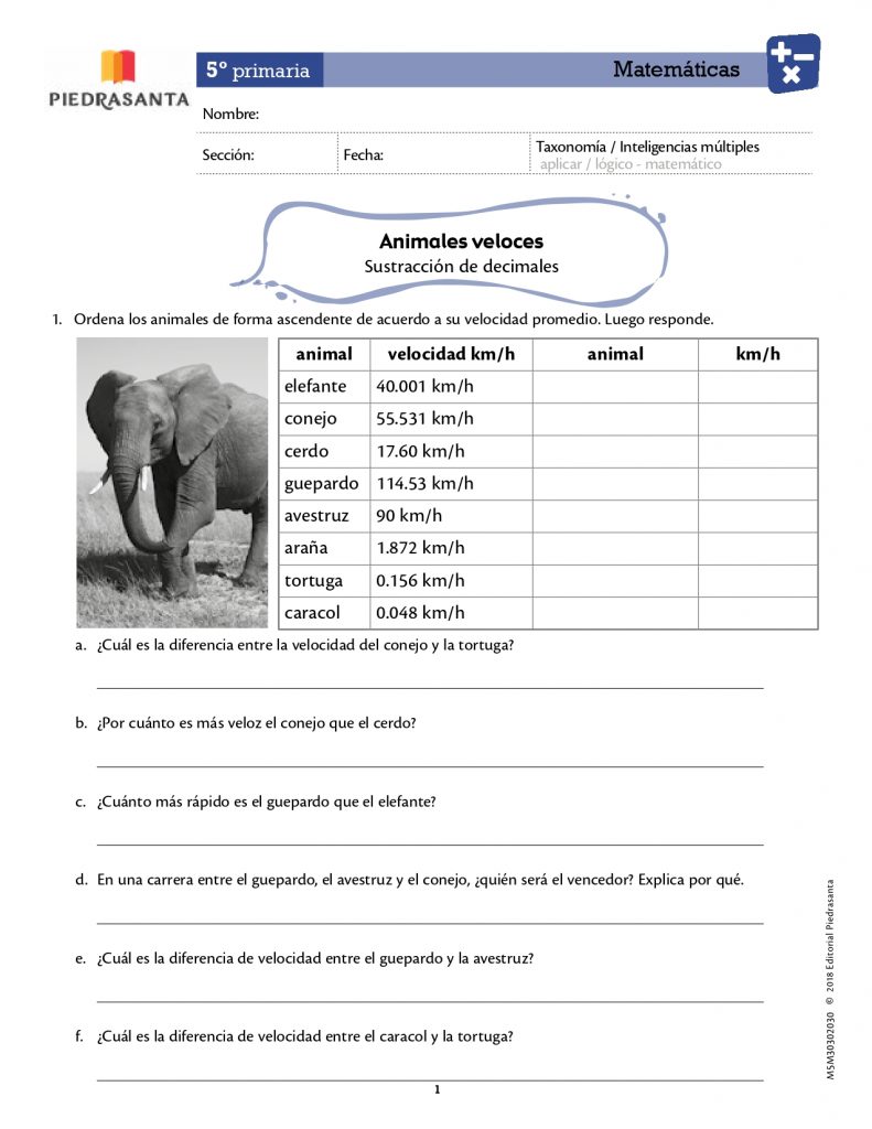 Animales veloces – CROPS